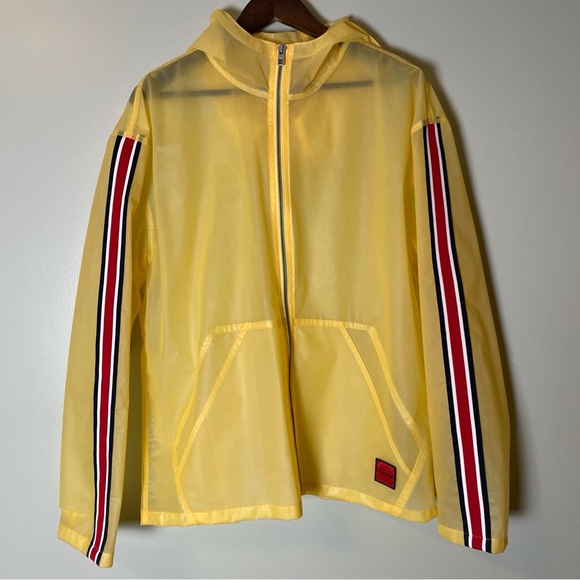 Calvin Klein | Jackets & Coats | Vtg Calvin Klein Yellow Rain Jacket ...